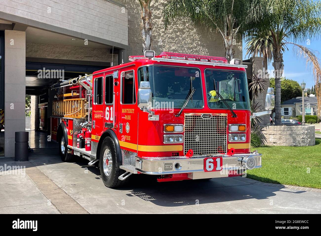 A general view of the Monterey Park Fire Department headquarters ...
