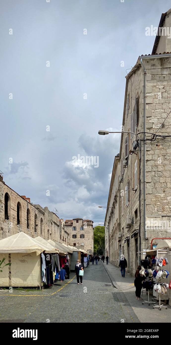 Old town Split, Croatia Stock Photo - Alamy