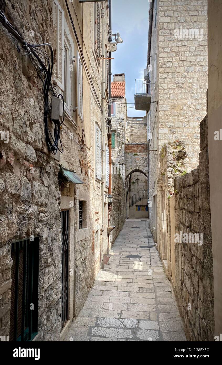 Old town Split, Croatia Stock Photo - Alamy