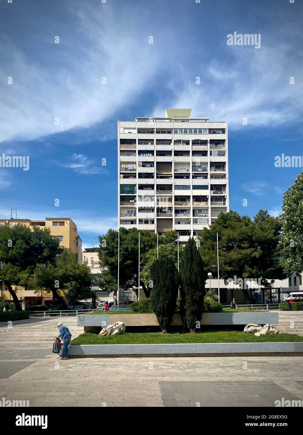 First high building in Split Stock Photo - Alamy