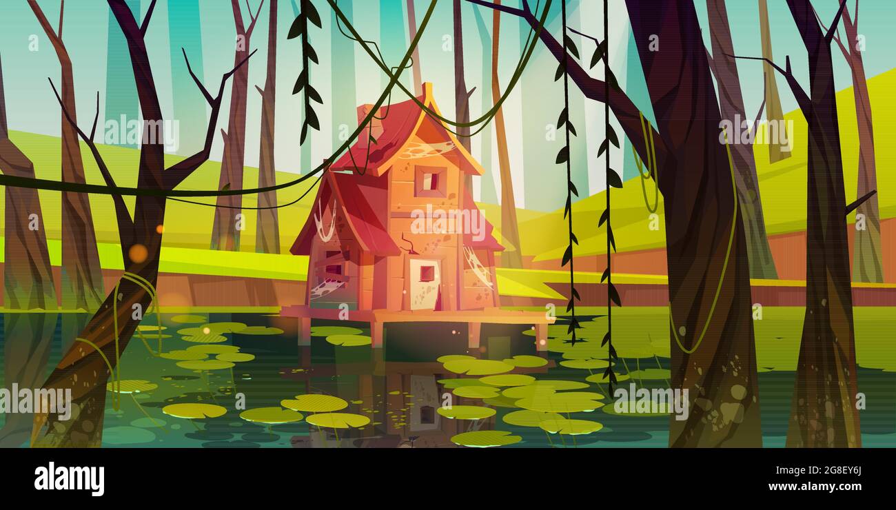 Old witch house in Stock Vector Images - Alamy