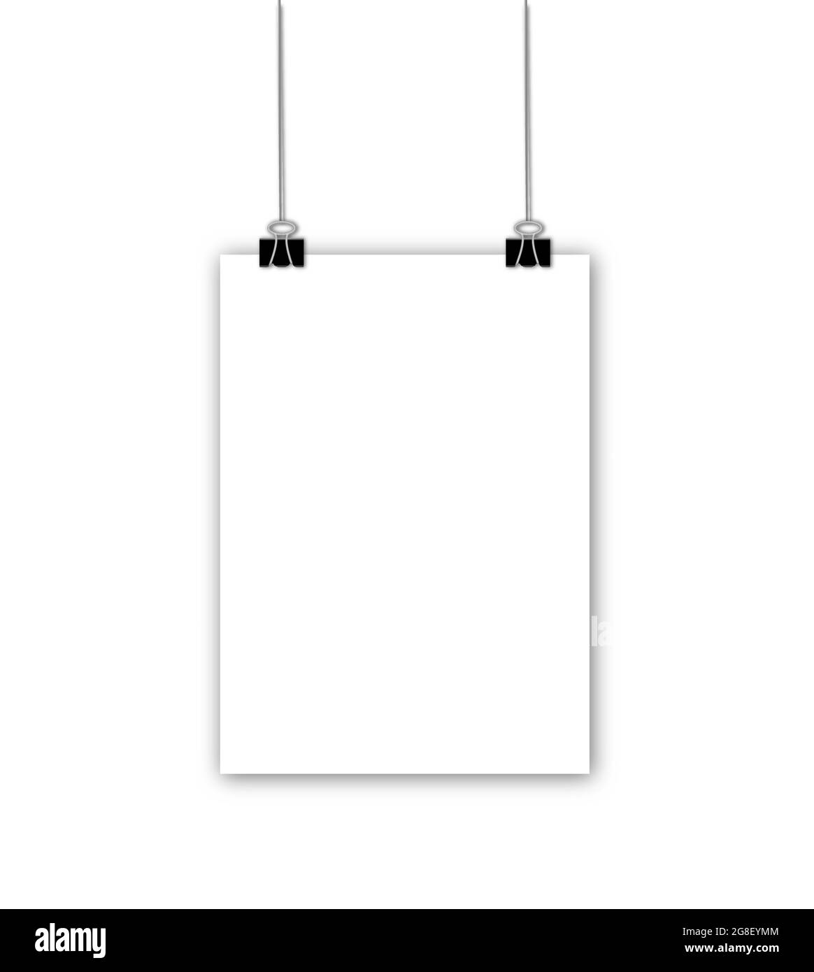White poster clip stand Cut Out Stock Images & Pictures - Alamy
