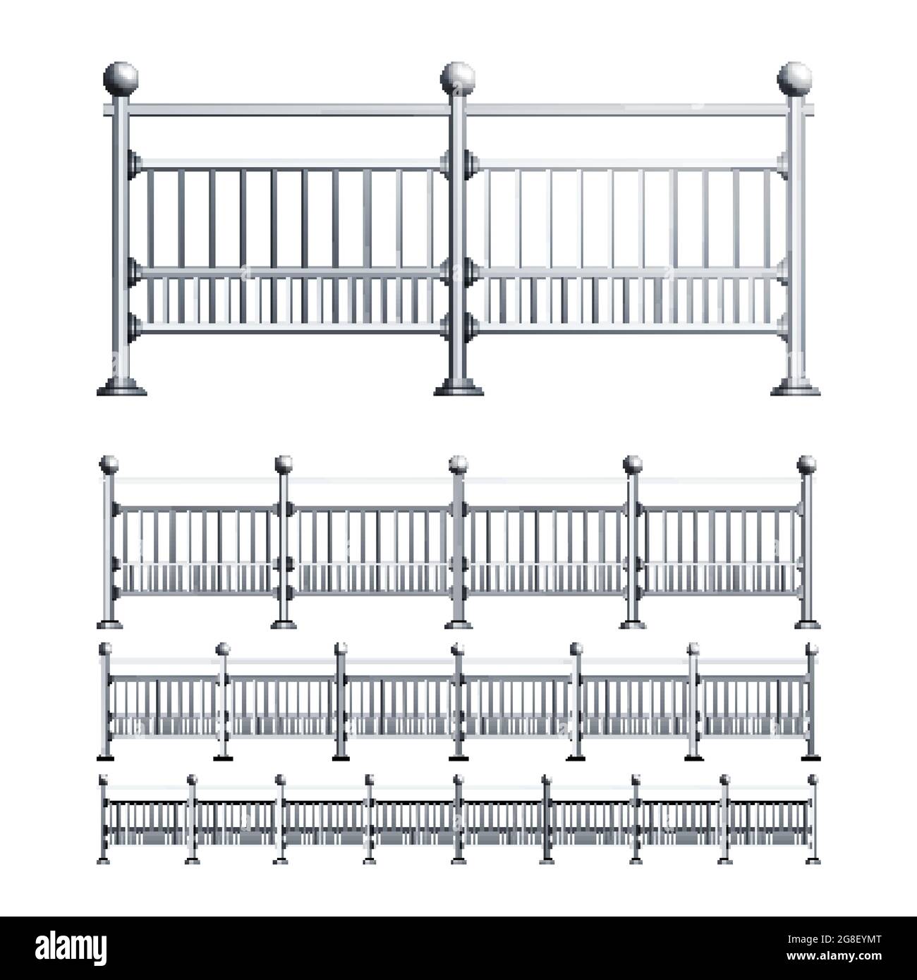 Iron safety railings Stock Vector Images - Alamy