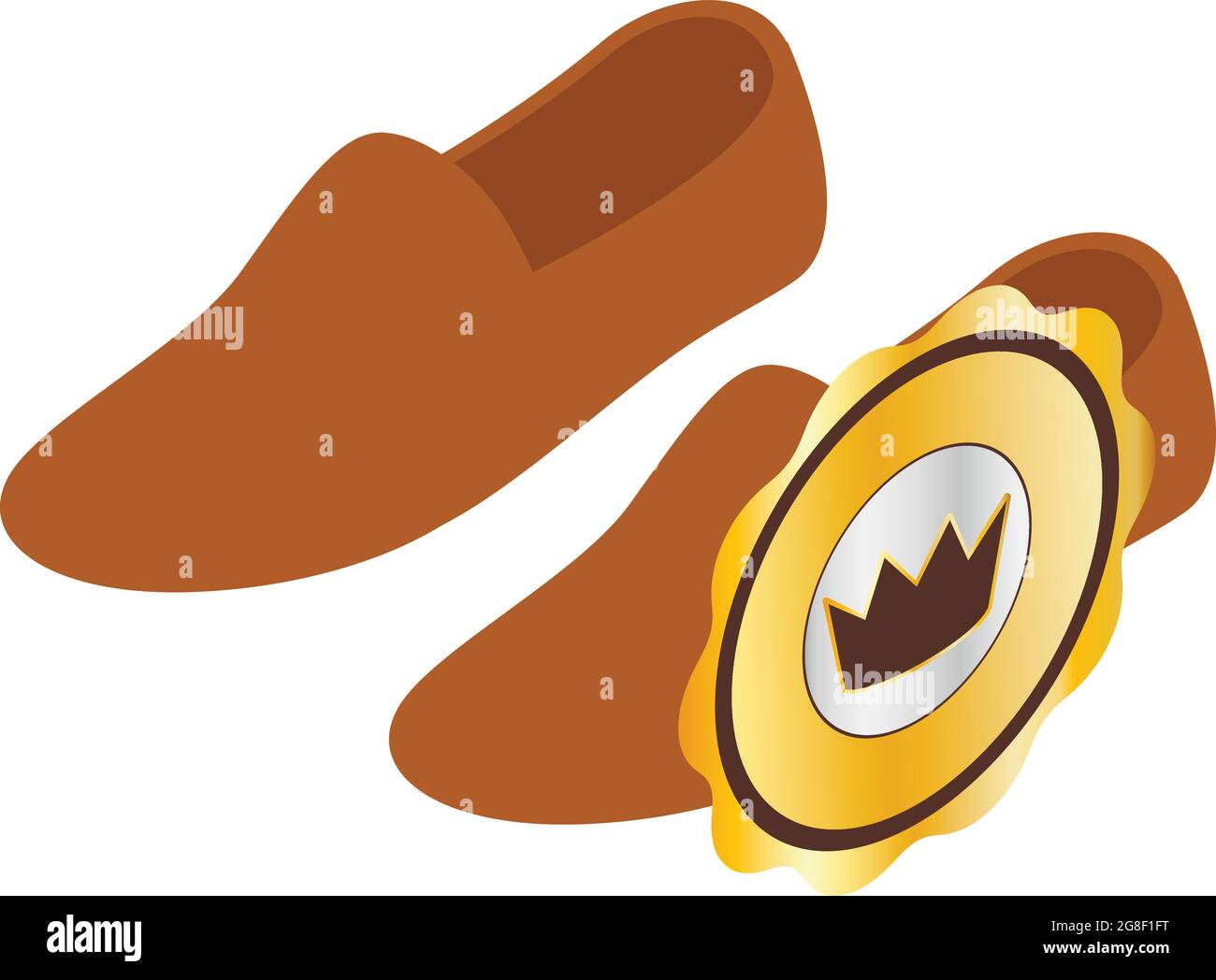 Golden brown suede leather Stock Vector Images - Alamy