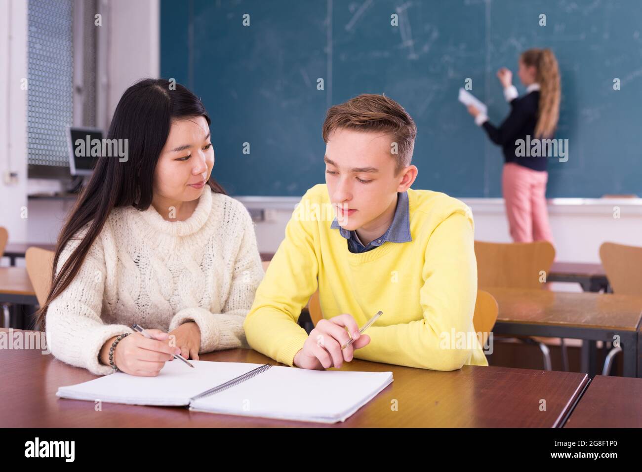 Classmate schoolmate relationship hi-res stock photography and images ...
