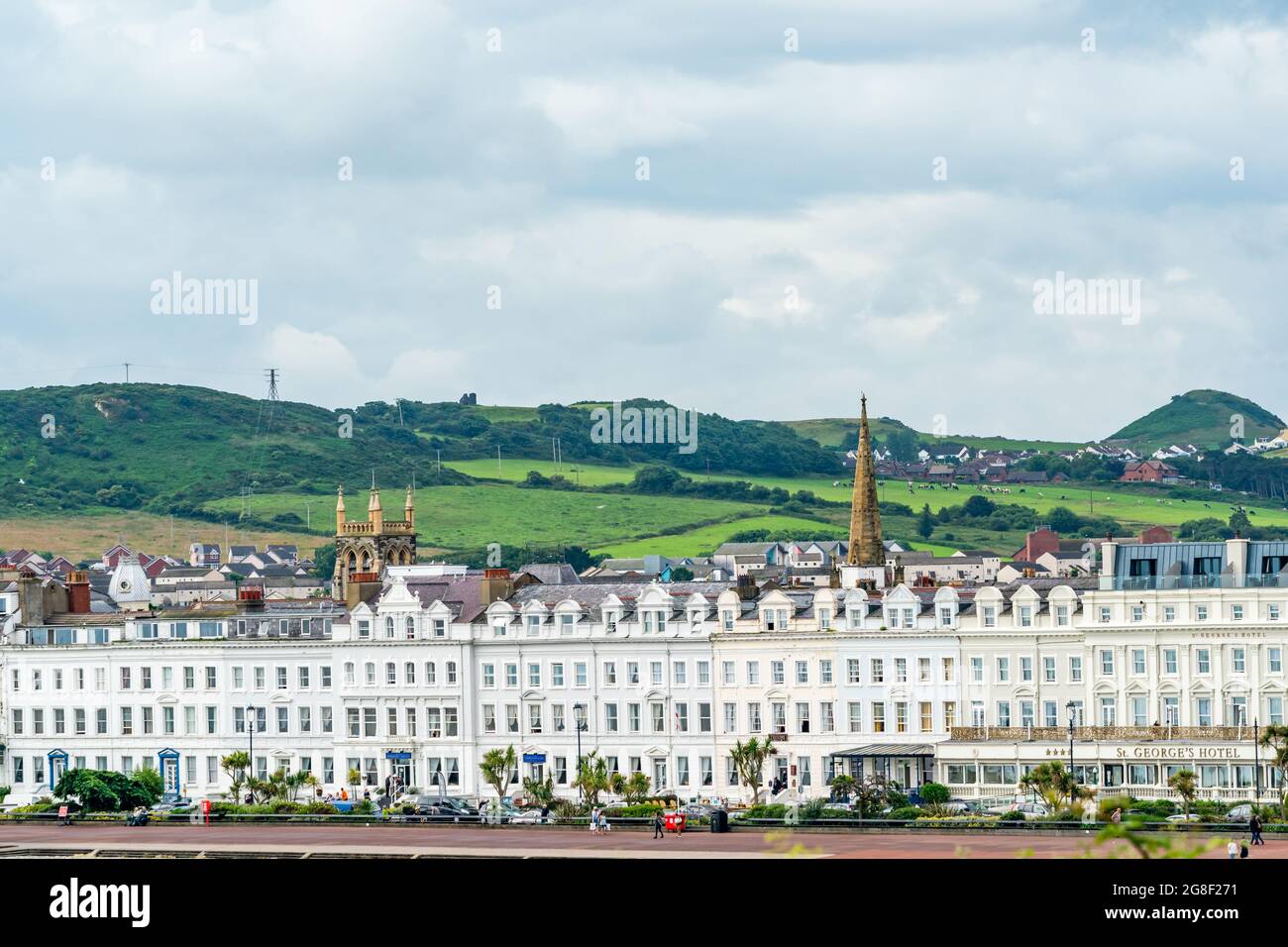 LLANDUDNO, WALES - JULY 04, 2021: Llandudno is a coastal town in north ...