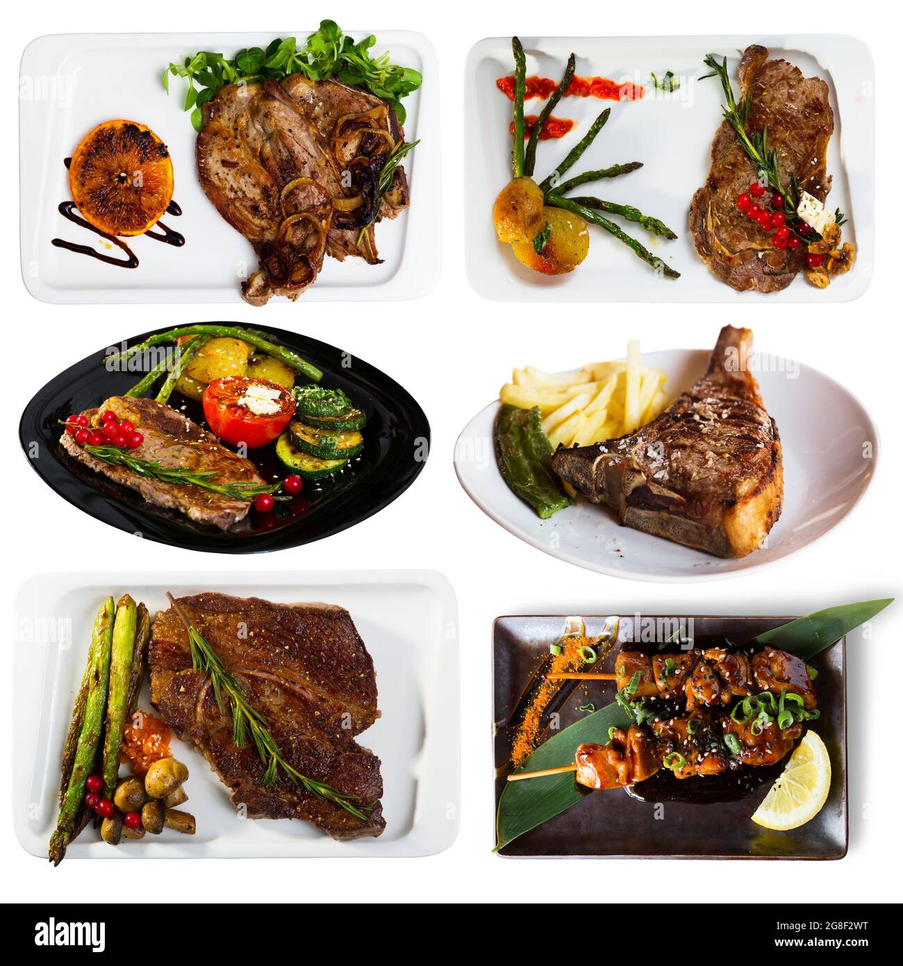 Assorted pork and beef dishes Stock Photo - Alamy