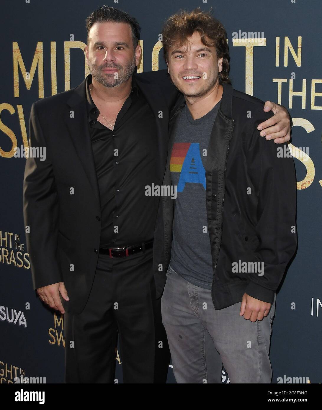 (L-R) Randall Emmett and Emile Hirsch at the MIDNIGHT IN THE ...