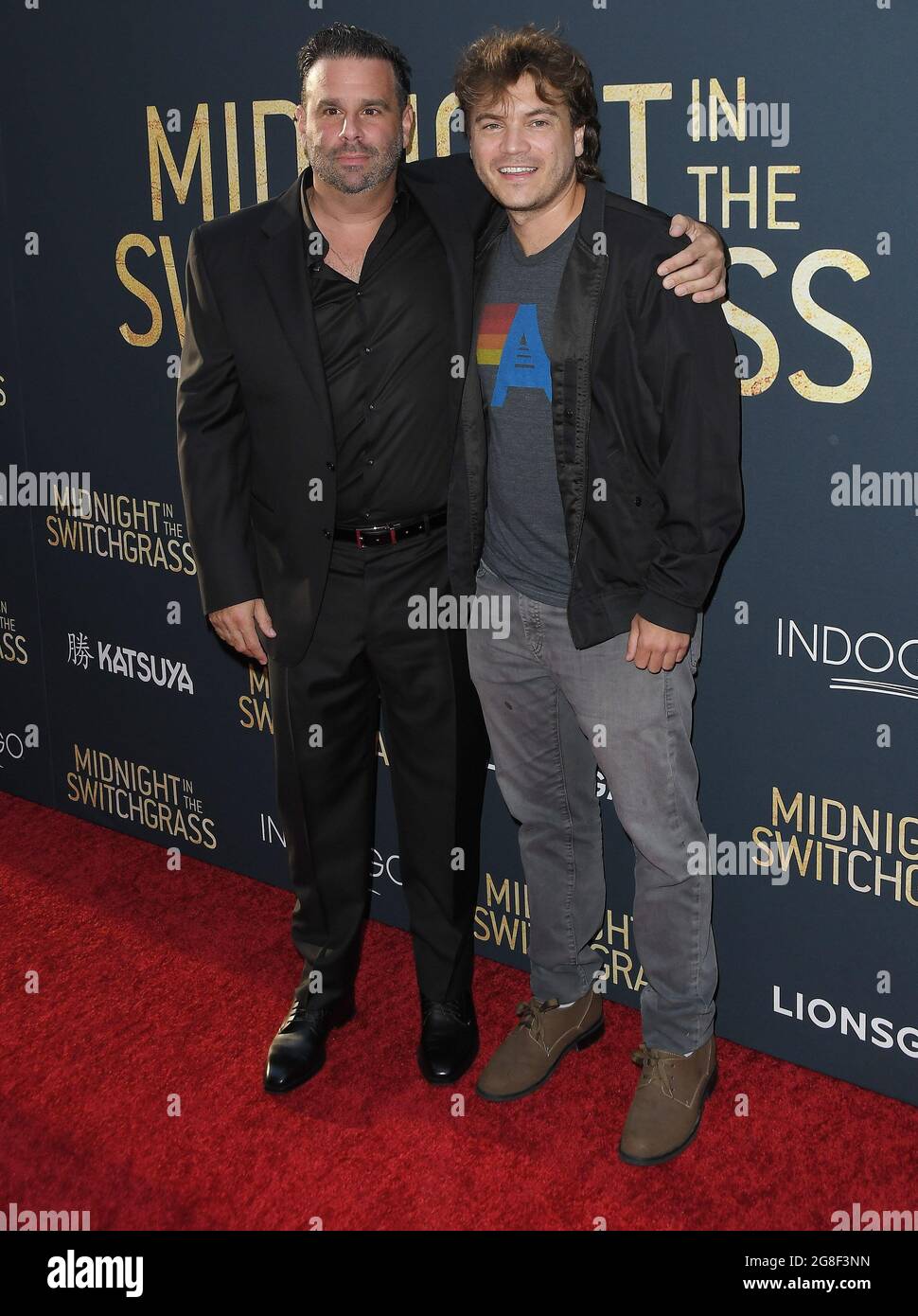 (L-R) Randall Emmett and Emile Hirsch at the MIDNIGHT IN THE ...