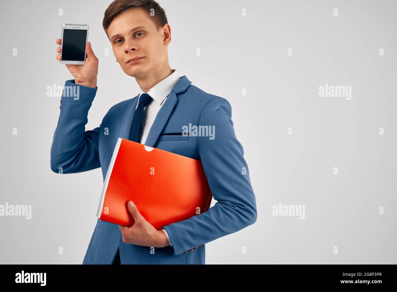 man in suit talking on the phone professional office Stock Photo - Alamy