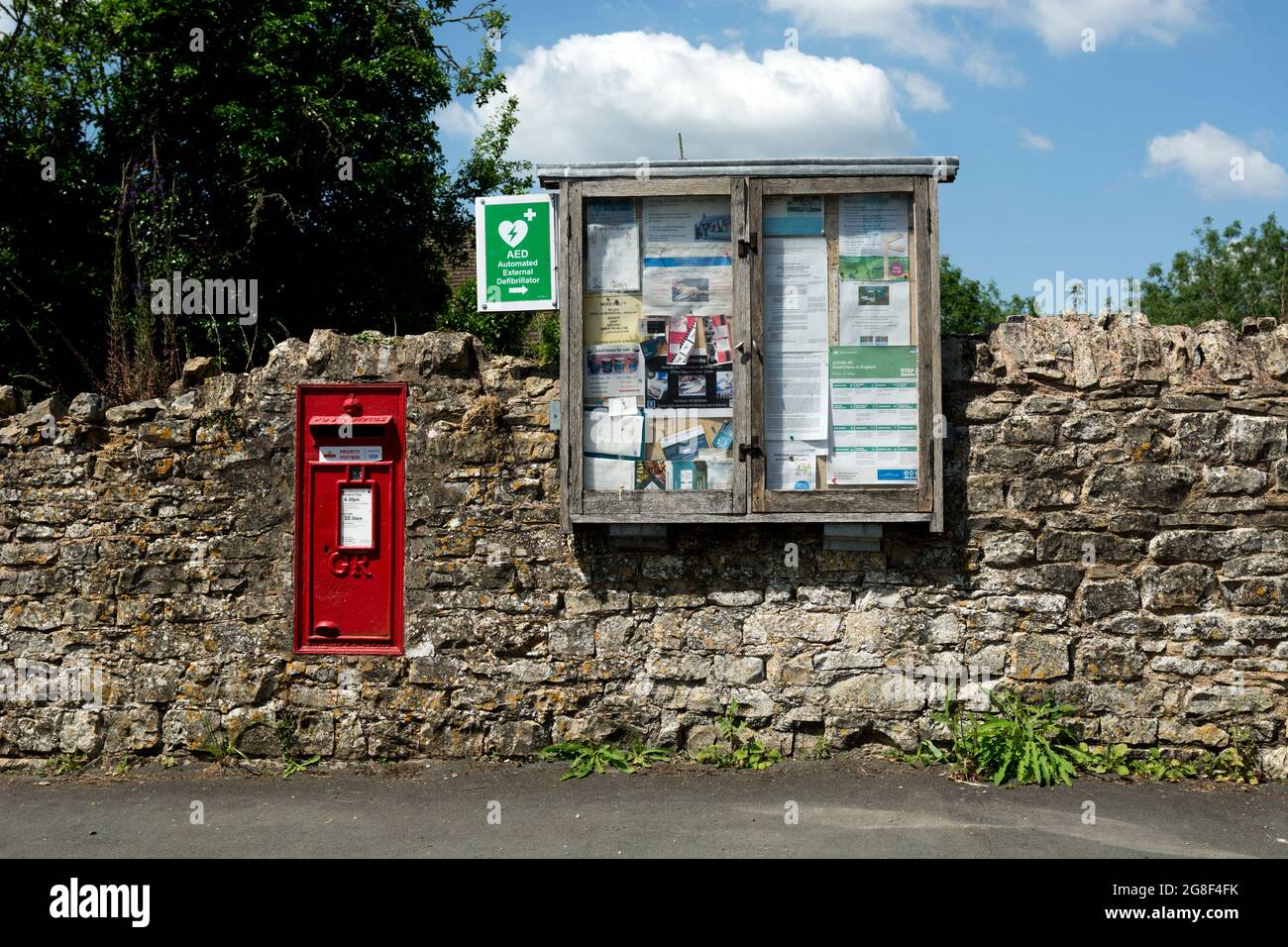 Village notice board post box hi-res stock photography and images - Alamy