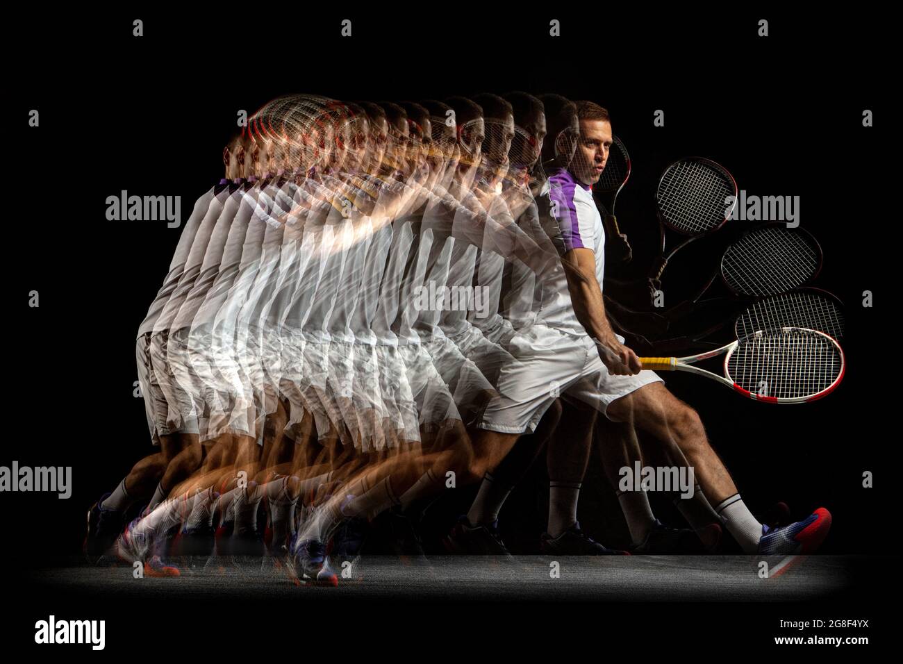Stroboscopic tennis ball hi-res stock photography and images - Alamy