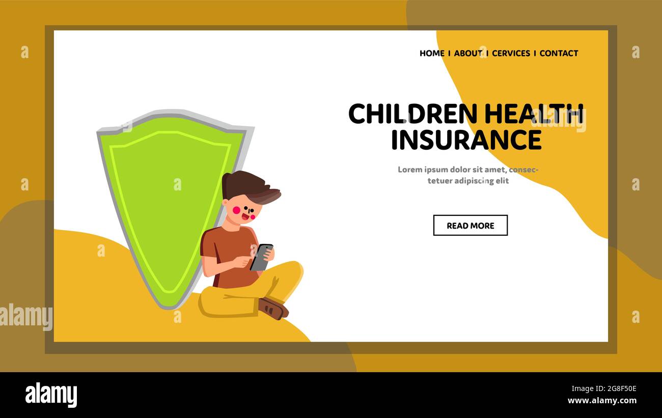 Children Health Insurance Protect Program Vector Stock Vector Image ...