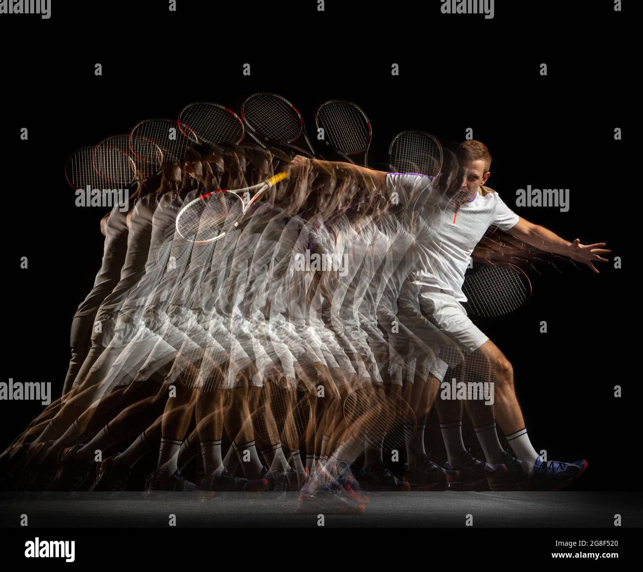 Stroboscopic tennis ball hi-res stock photography and images - Alamy