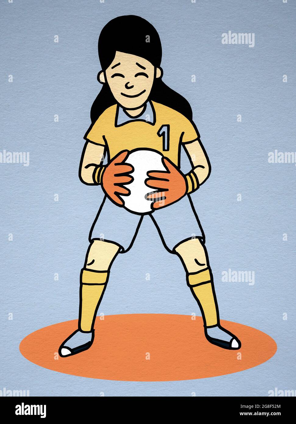 Cartoon football goalkeeper hi-res stock photography and images - Alamy