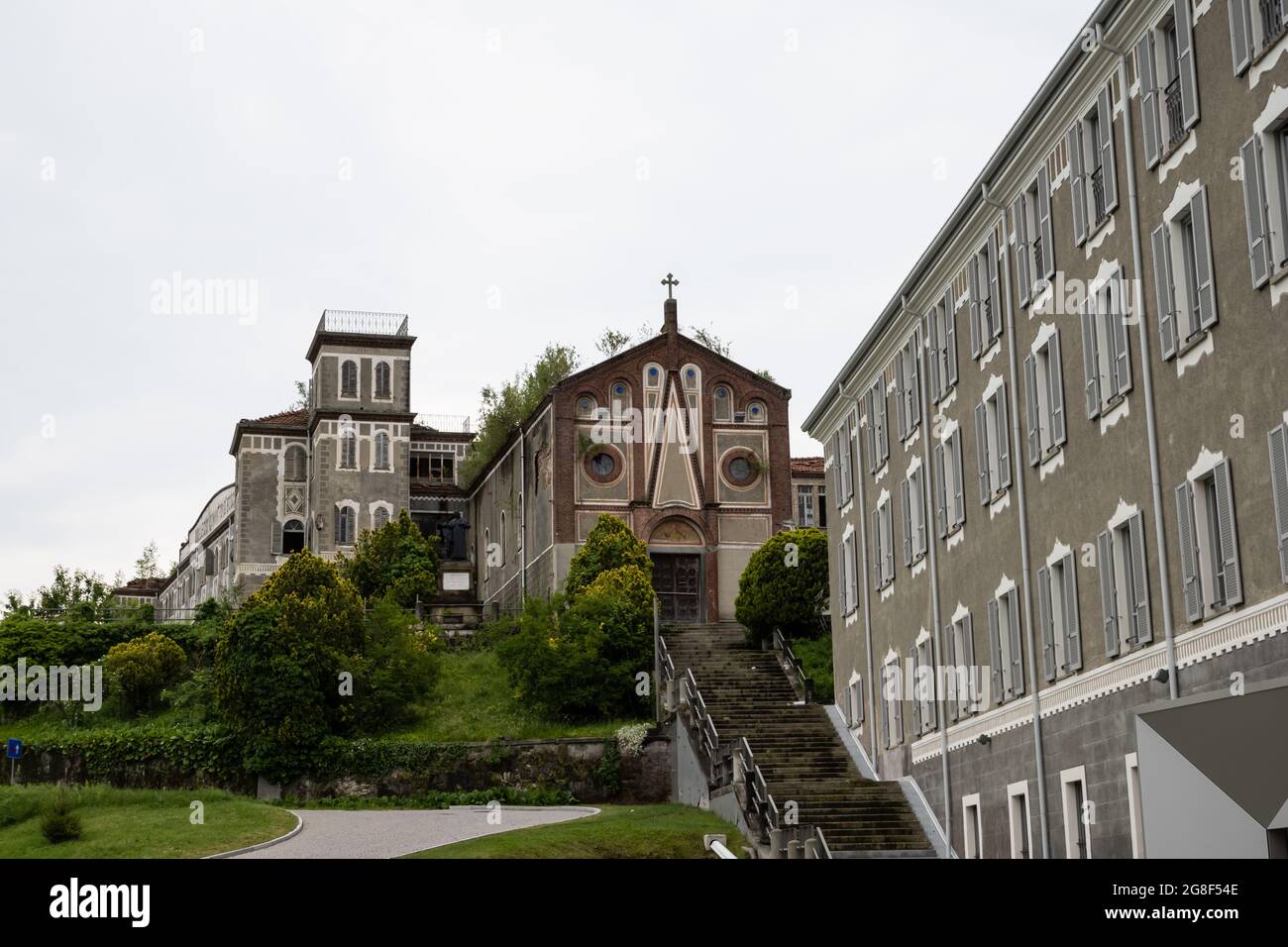Lanzo-Italy-June 2021Ancient convent and college of the Salesian order ...
