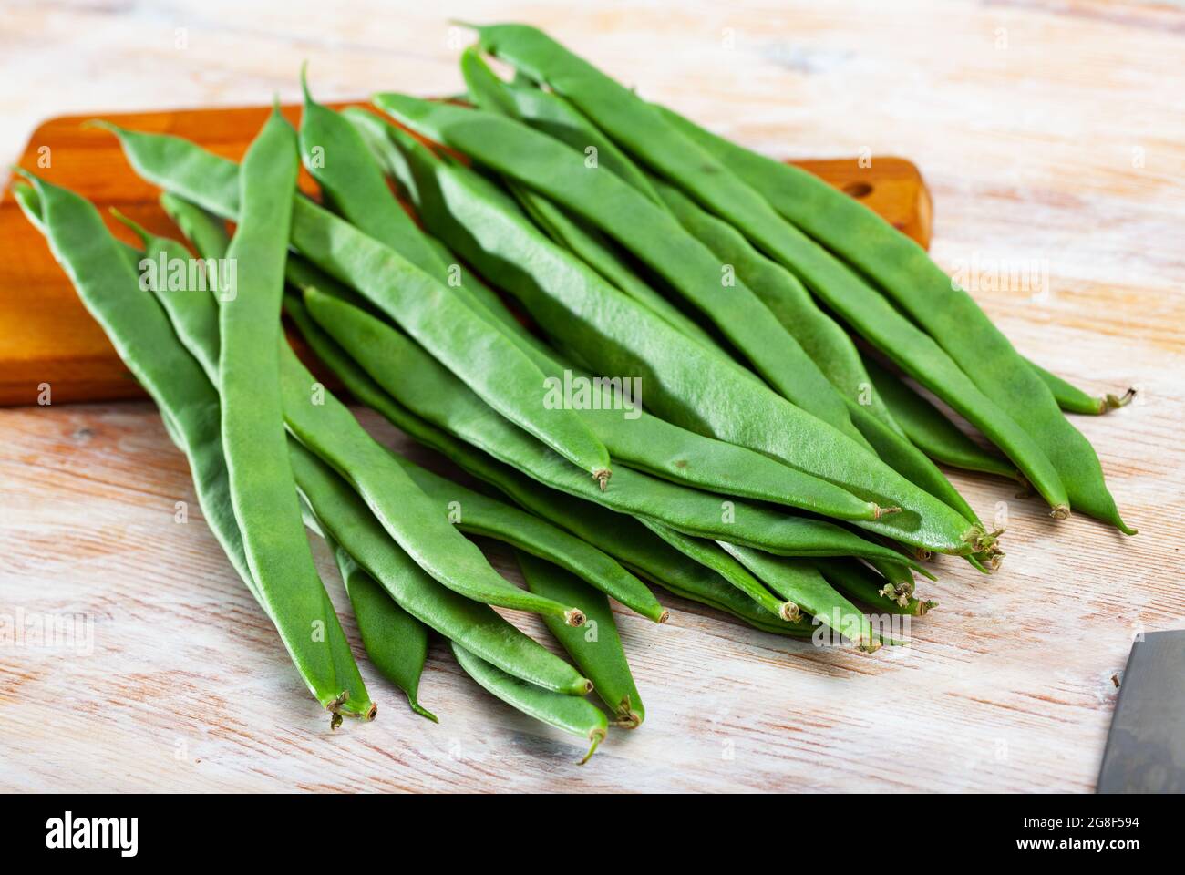 Pods of raw helda beans Stock Photo - Alamy