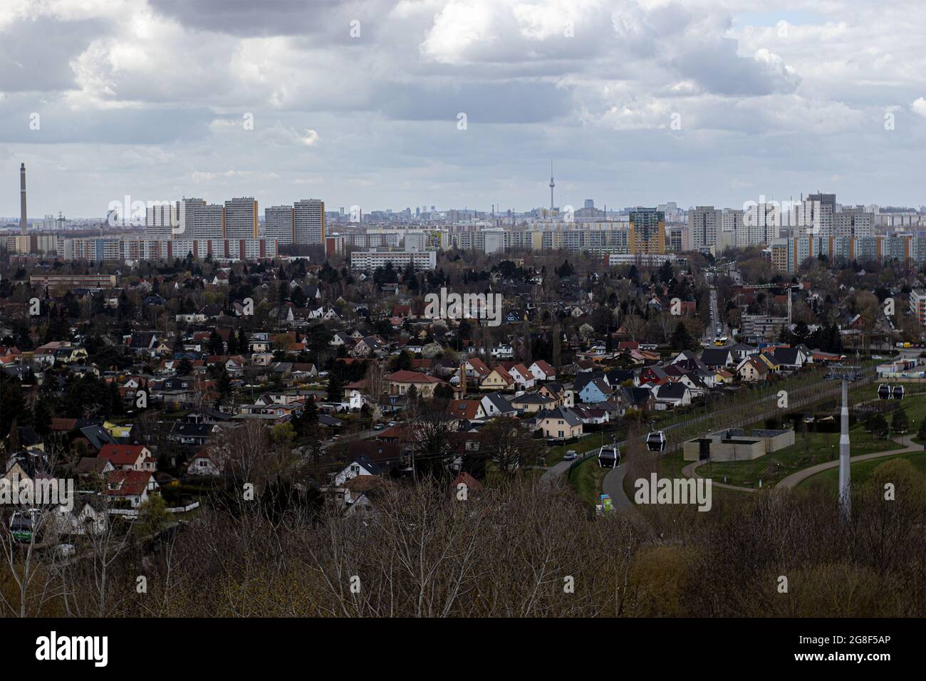 Top view of Marzahn district Stock Photo - Alamy