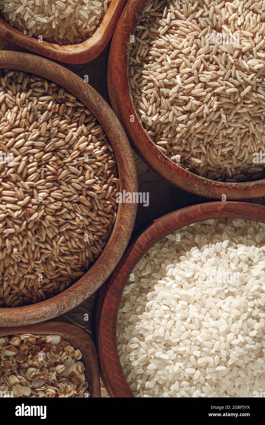 Brown rice bran hi-res stock photography and images - Alamy