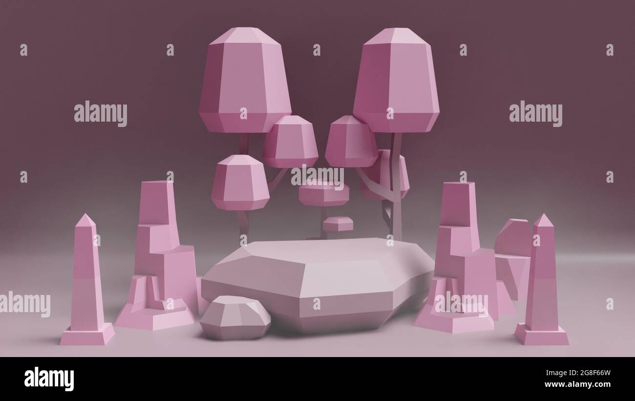 Rendering of park with benches hi-res stock photography and images - Alamy