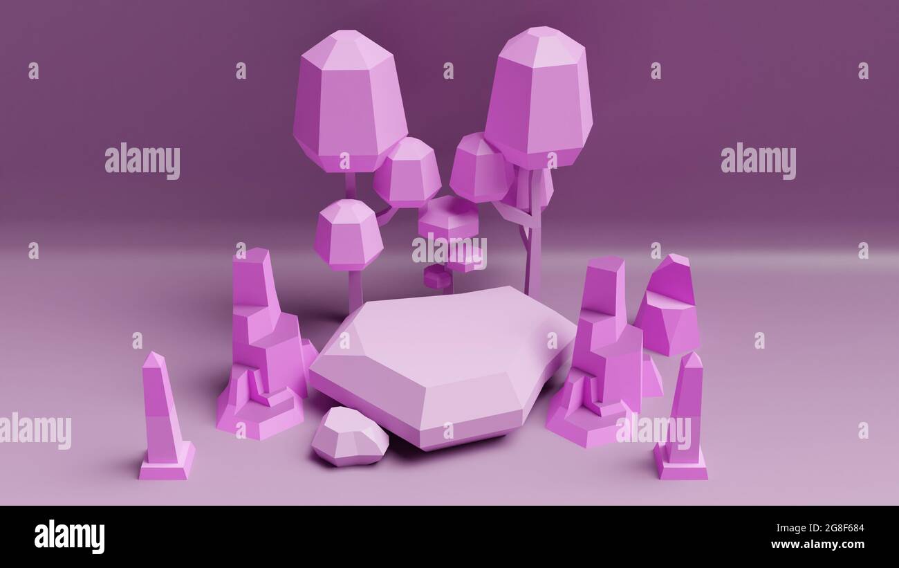 Rendering of park with benches hi-res stock photography and images - Alamy