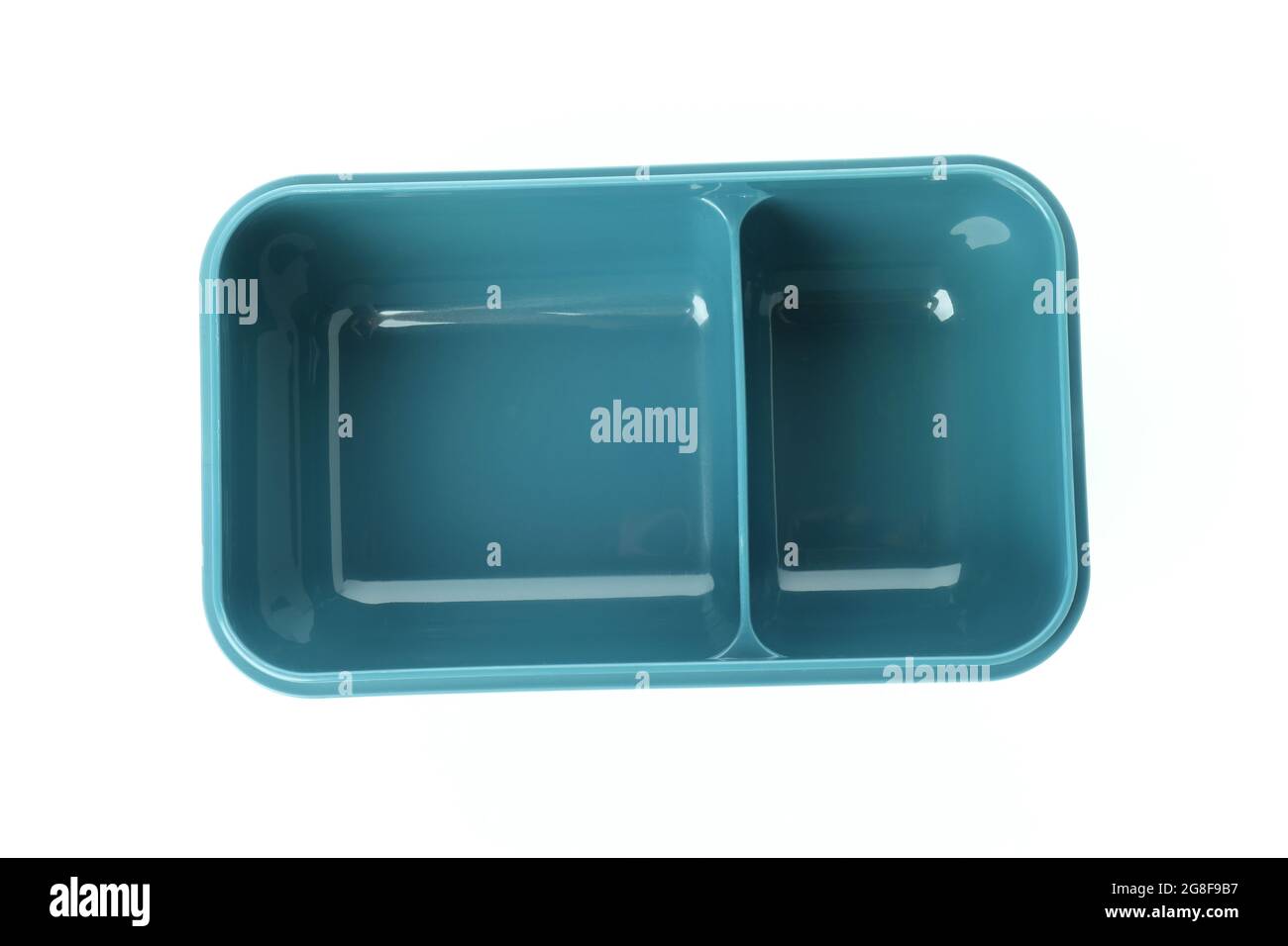 Empty lunch box isolated on white background Stock Photo - Alamy