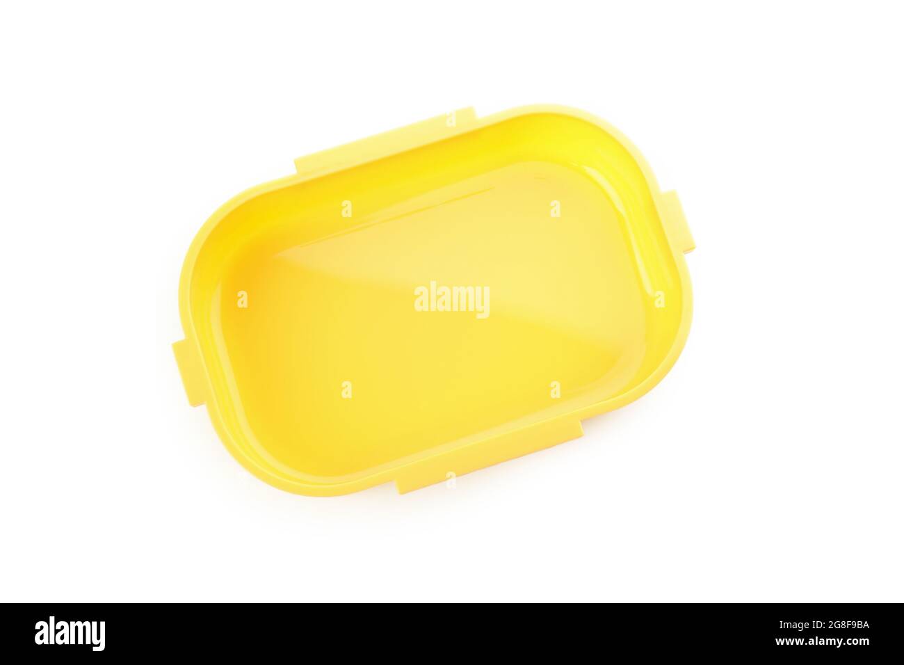 Empty lunch box isolated on white background Stock Photo - Alamy