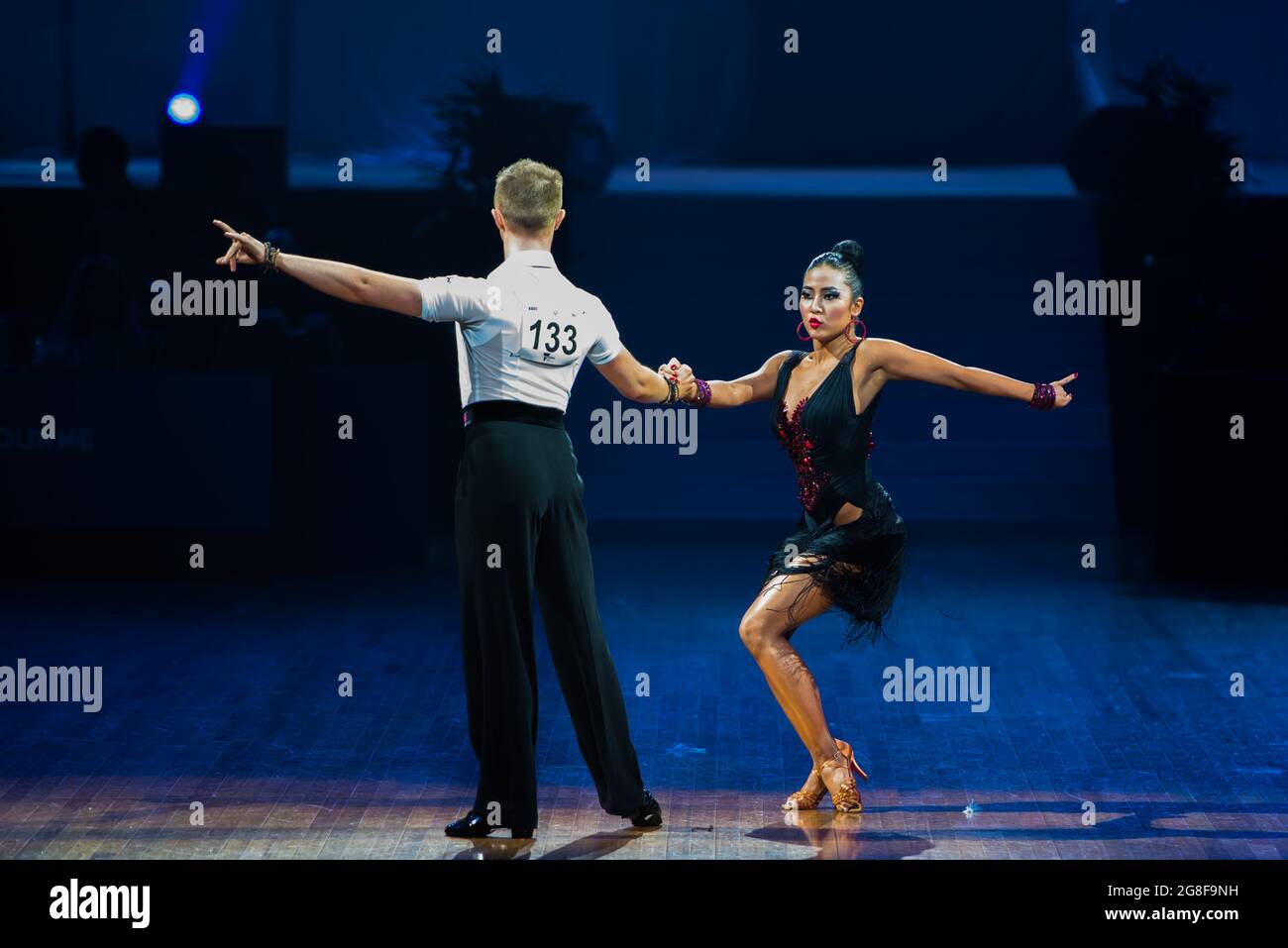 Australian Ballroom Dancers Mathew Nicholson and Wendy He perform ...