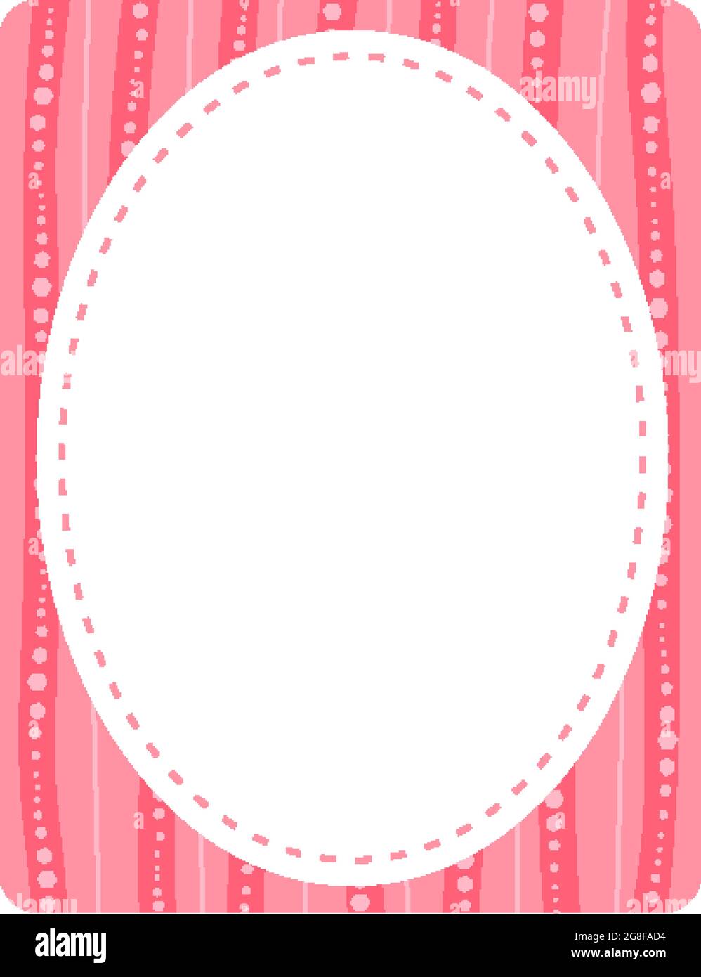 Empty oval shape banner template illustration Stock Vector Image & Art ...