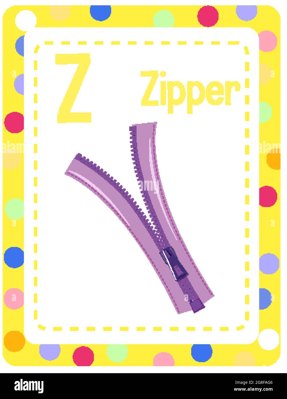 Z is for zipper Stock Vector Images - Alamy
