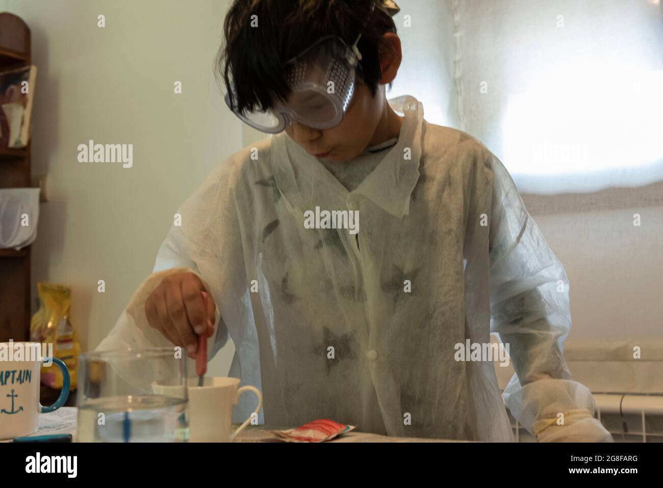 kid play remove science experiment chemical game indoor at home lab ...