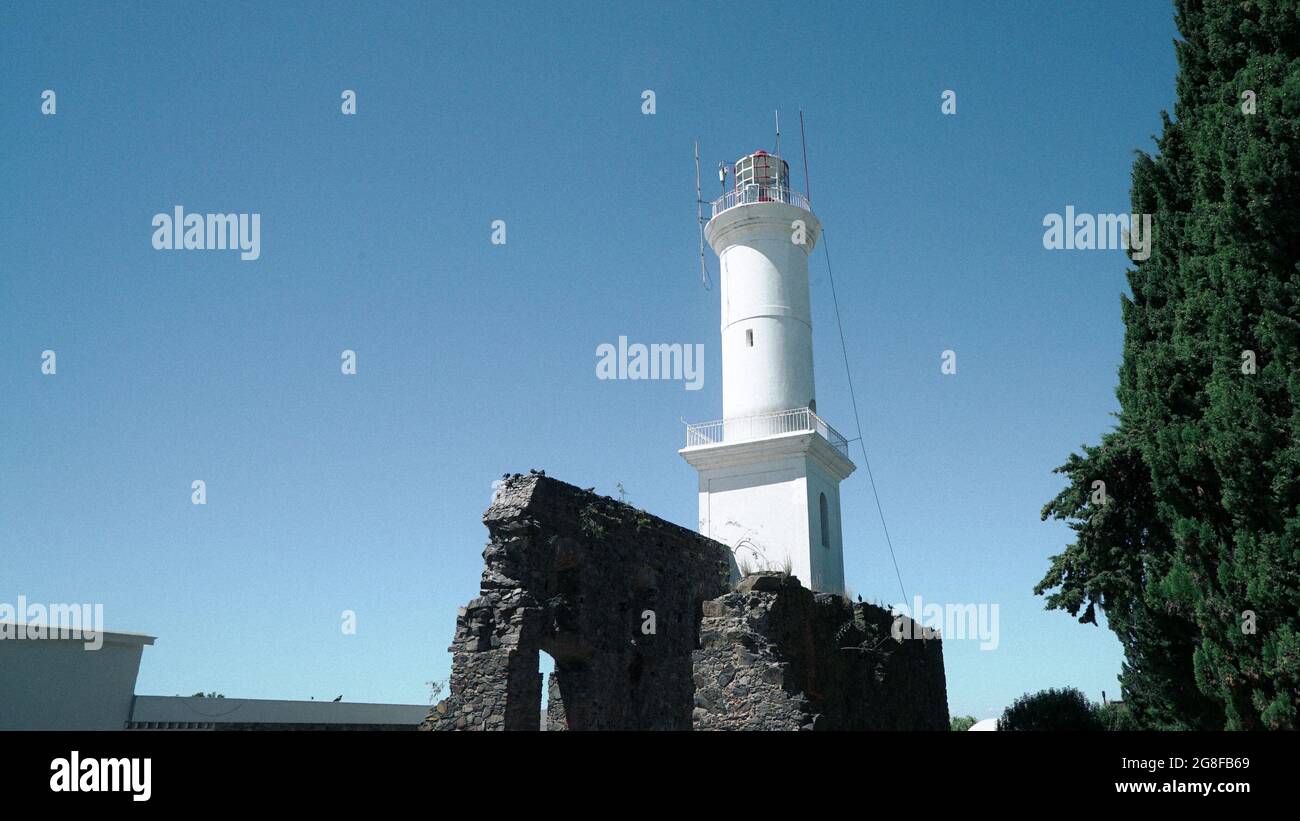 Lighthouse of Colonia del Sacramento, Uruguay Stock Photo - Alamy