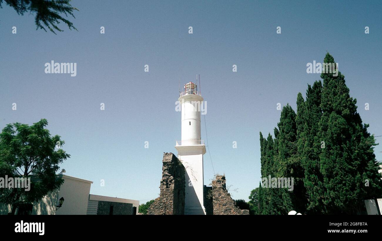 Lighthouse of Colonia del Sacramento, Uruguay Stock Photo - Alamy