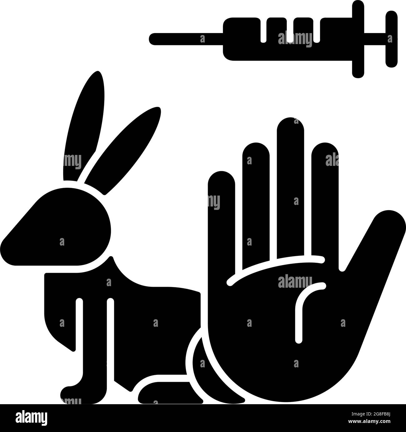 Stop animal testing Stock Vector Images - Alamy