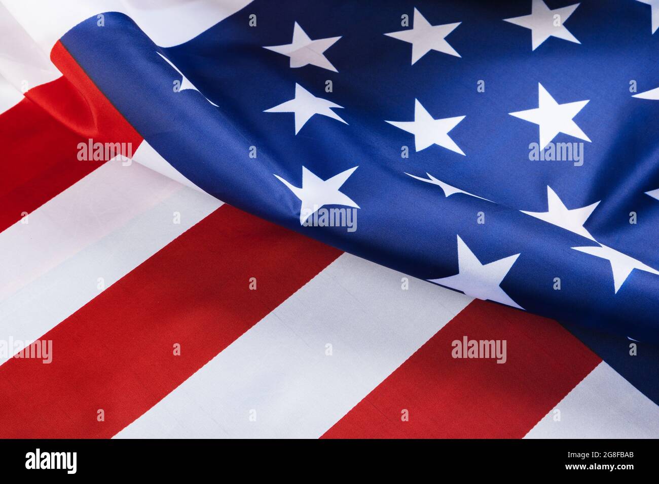 Beautifully waving star and striped American flag Stock Photo - Alamy