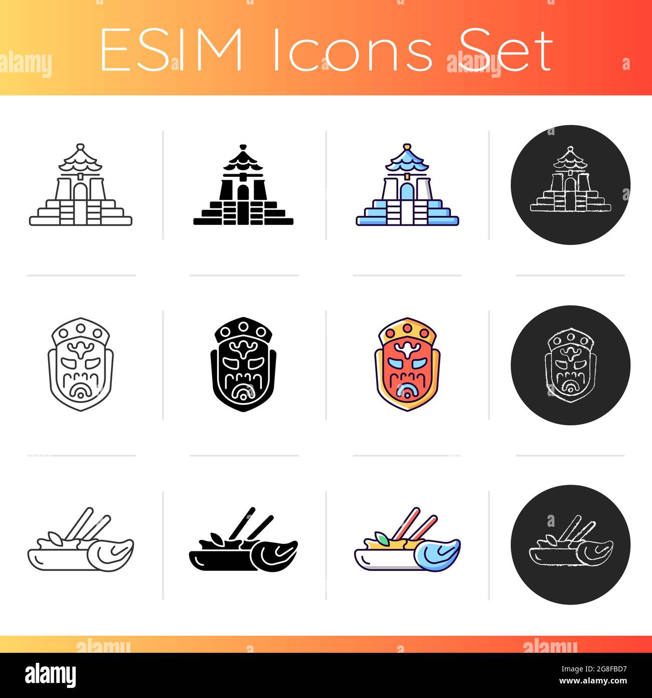 Asia museums Stock Vector Images - Alamy