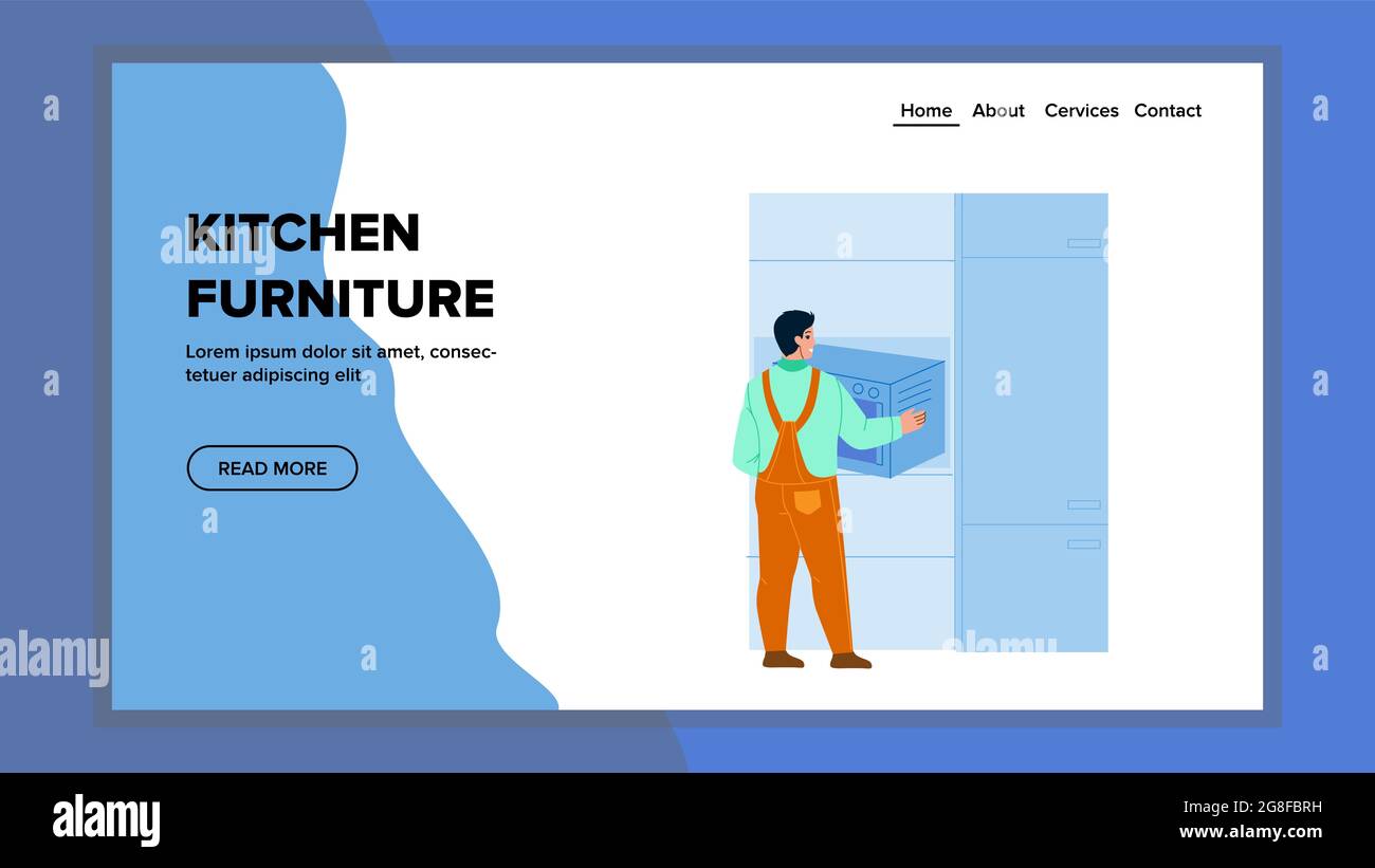 Installing furniture Stock Vector Images - Alamy