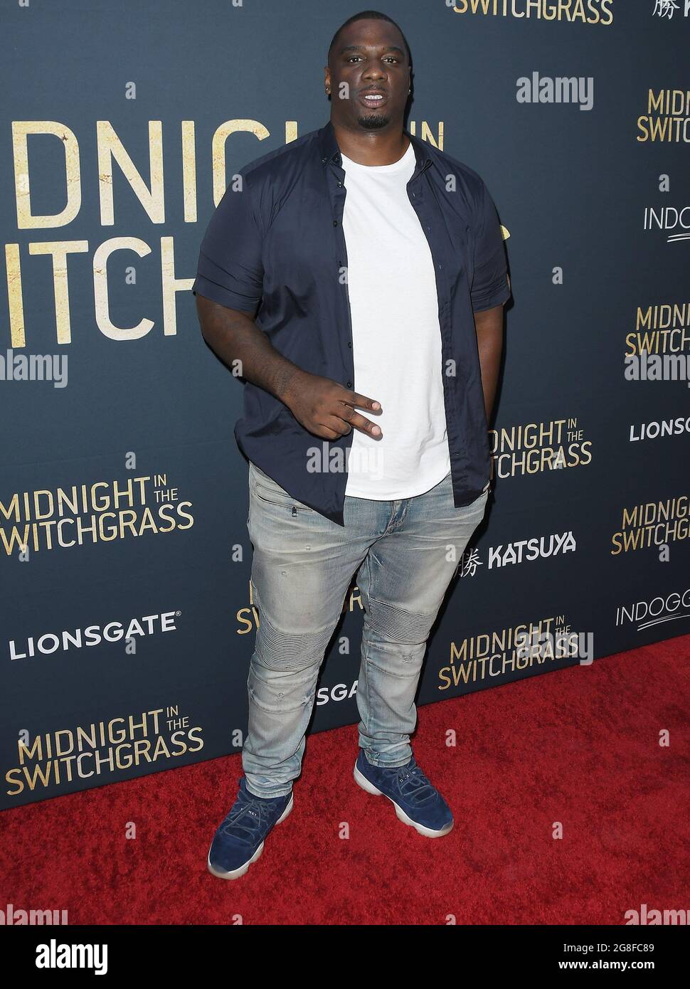 Los Angeles, USA. 19th July, 2021. Donovan Carter arrives at the ...