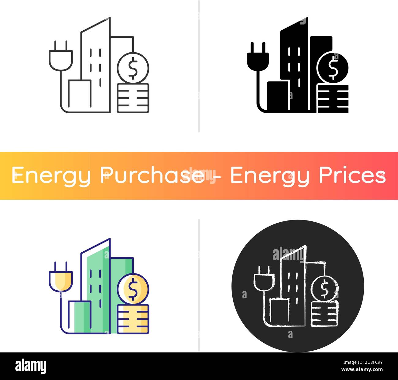 Urban energy price icon Stock Vector Image & Art - Alamy
