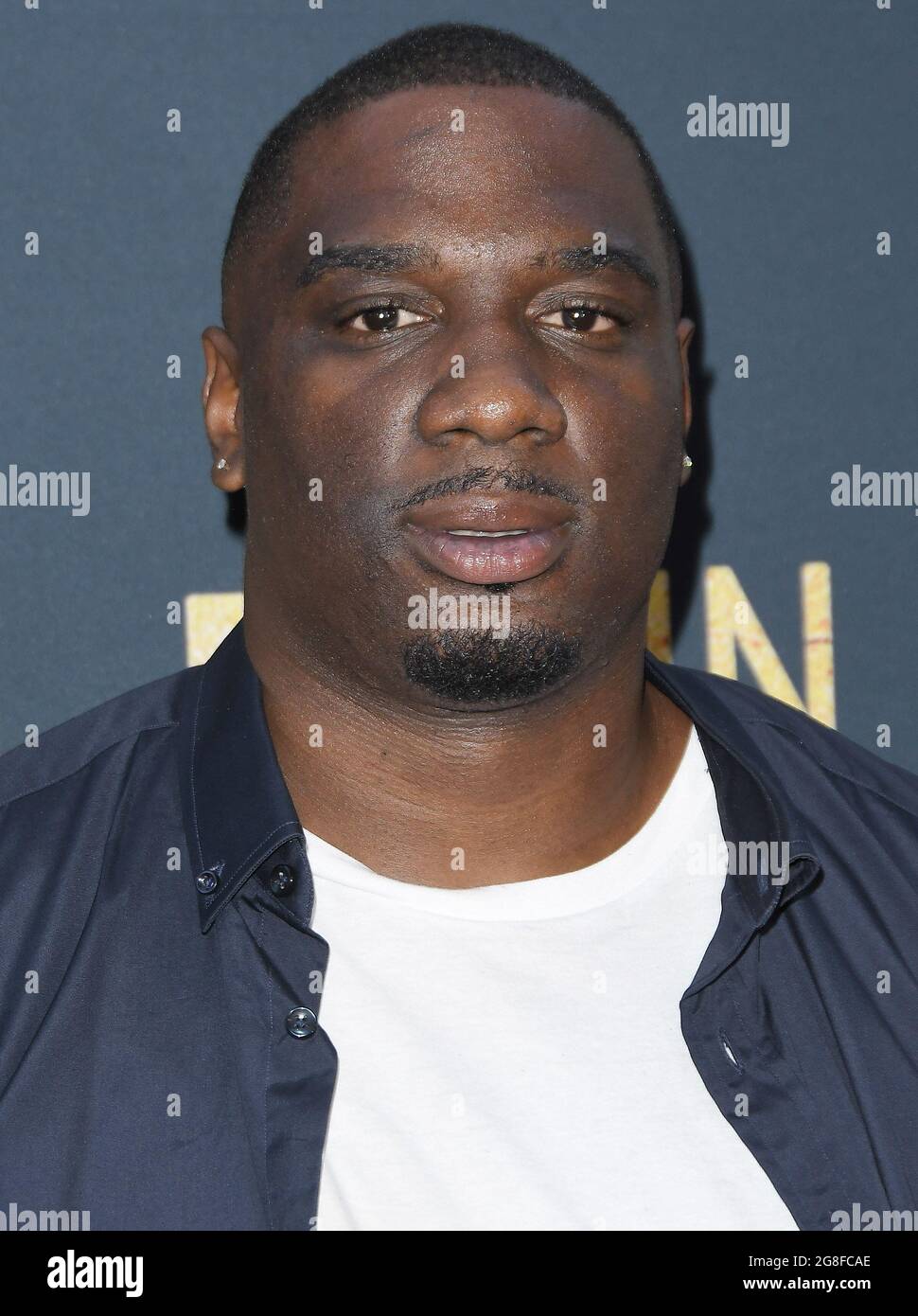 Donovan Carter arrives at the MIDNIGHT IN THE SWITCHGRASS Premiere held ...