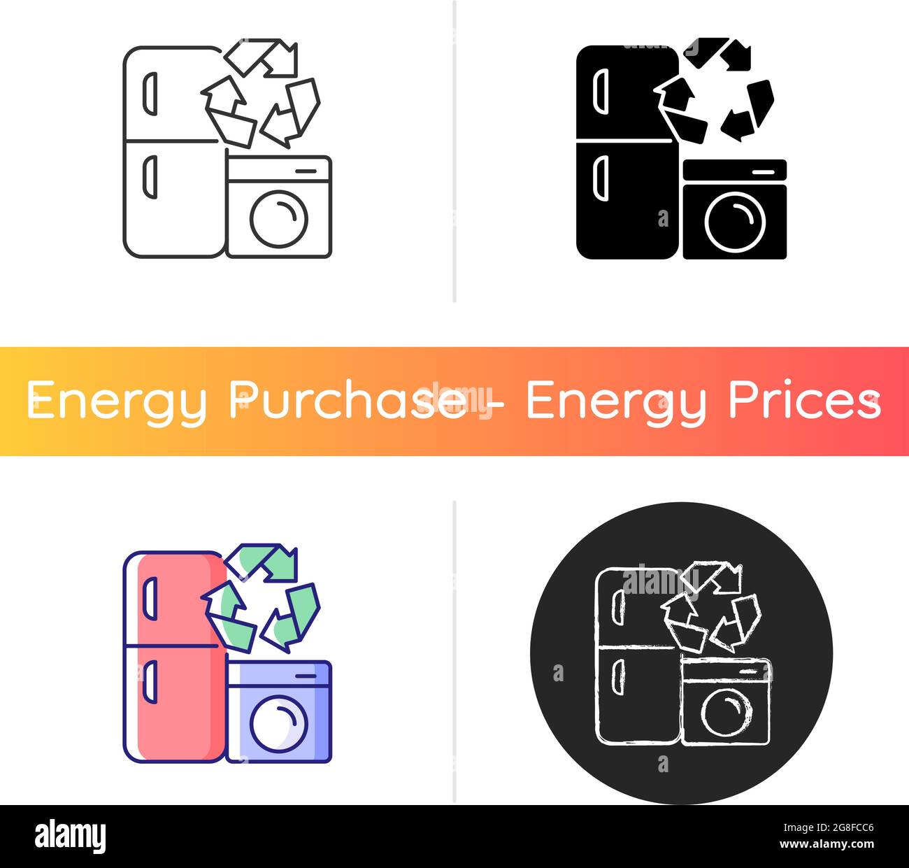 Recycle device icon outline Stock Vector Images - Alamy