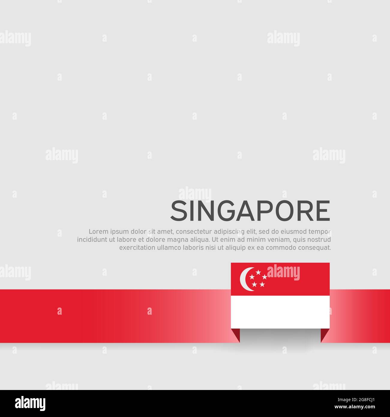 Singapore flag background. State singaporean patriotic banner, cover ...
