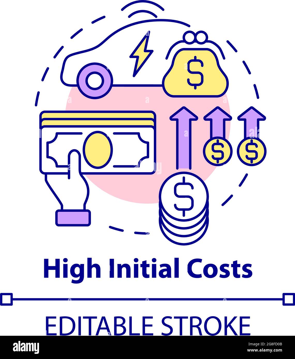 High maintenance costs Stock Vector Images - Alamy