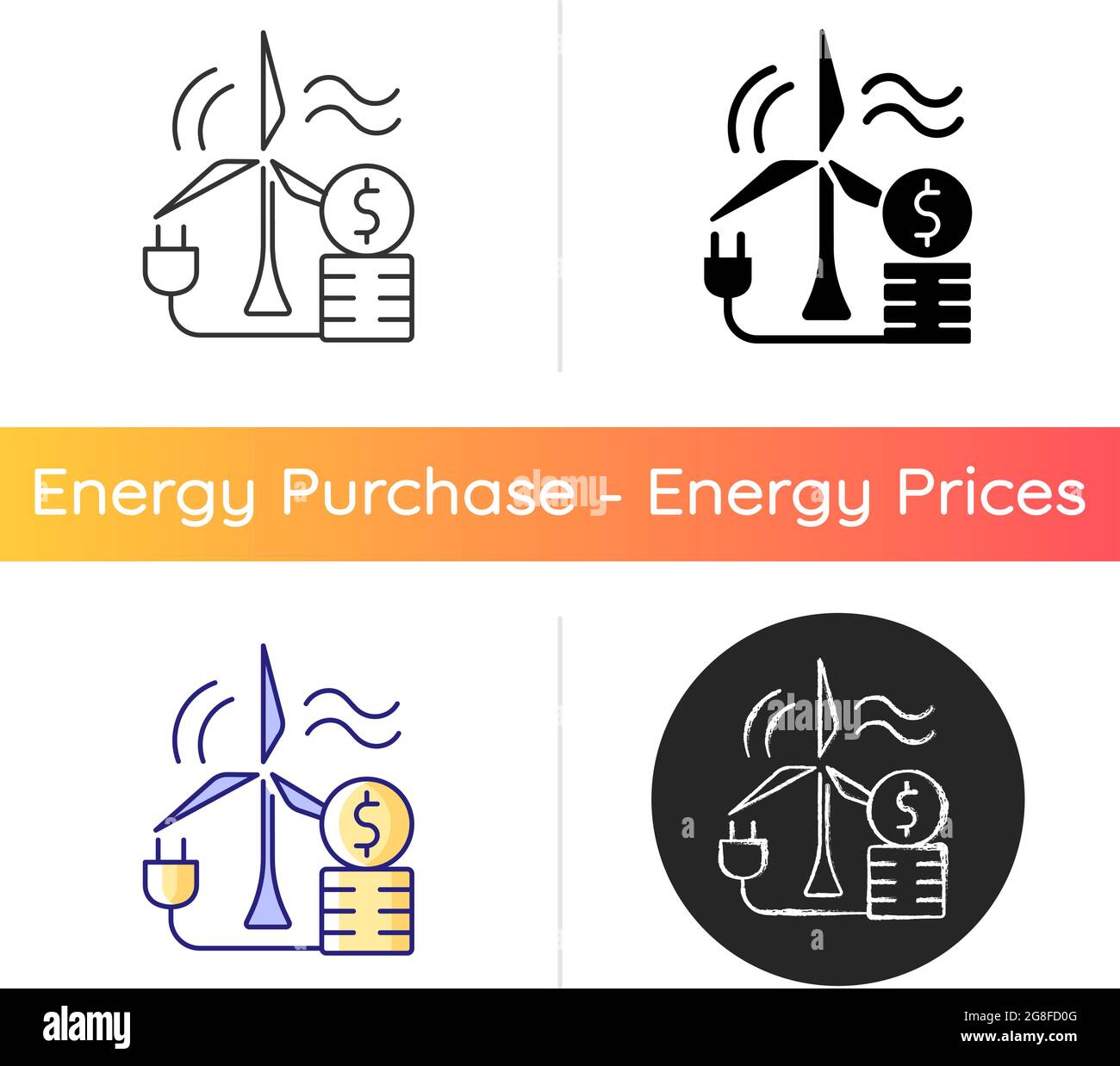 Wind energy price icon Stock Vector Image & Art - Alamy