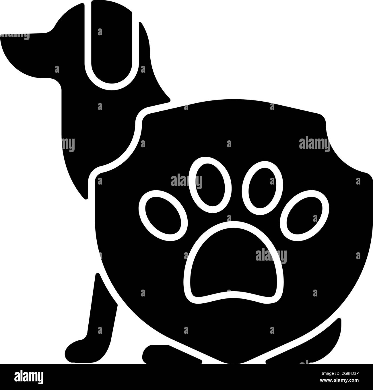 Animal protection black glyph icon Stock Vector Image & Art - Alamy