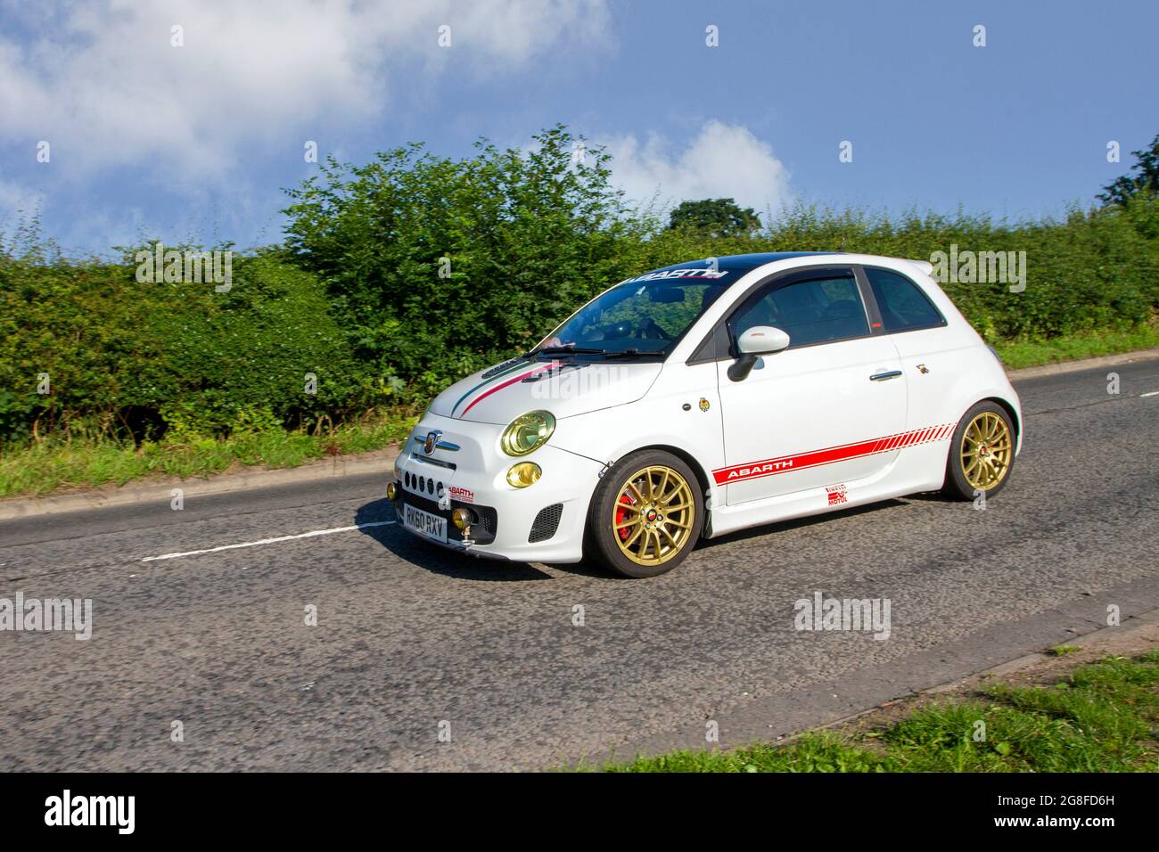 White compact car hi-res stock photography and images - Alamy