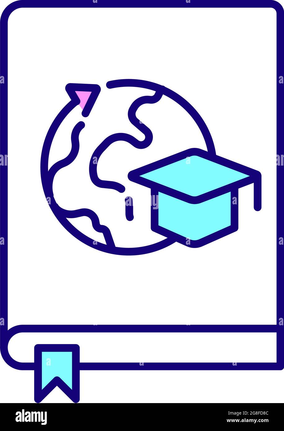 International internship guideline RGB color icon Stock Vector Image ...