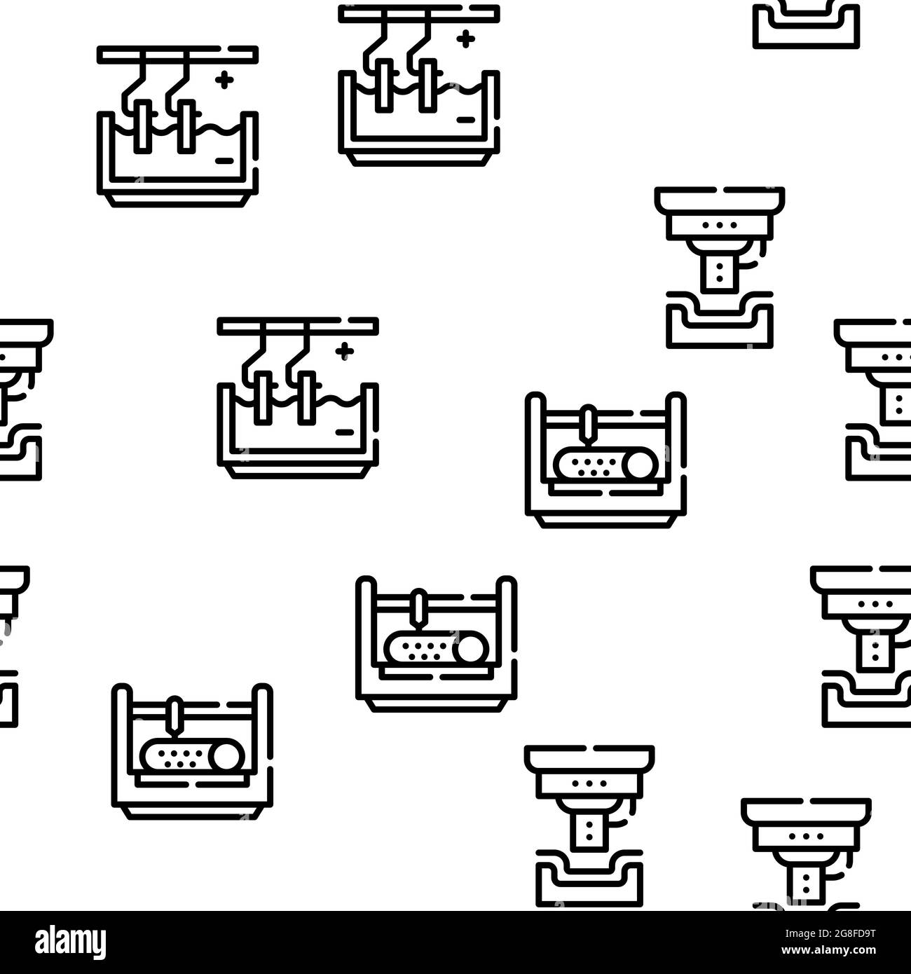 Metal stamping icons Black and White Stock Photos & Images - Alamy