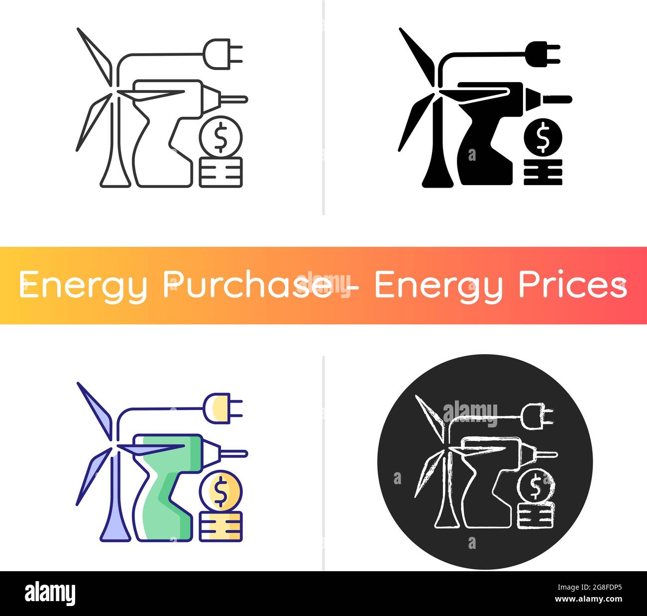 Energy equipment installation price icon Stock Vector Image & Art - Alamy