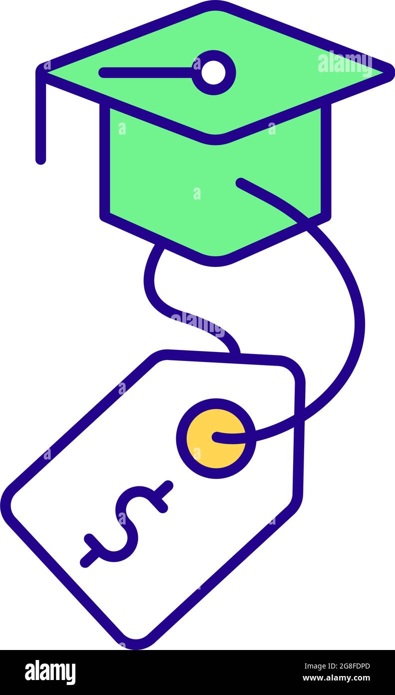 Paid internship program for students RGB color icon Stock Vector Image ...